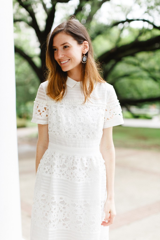 Wedding Wednesday // The Most Beautiful White Lace Dress | Being Bridget